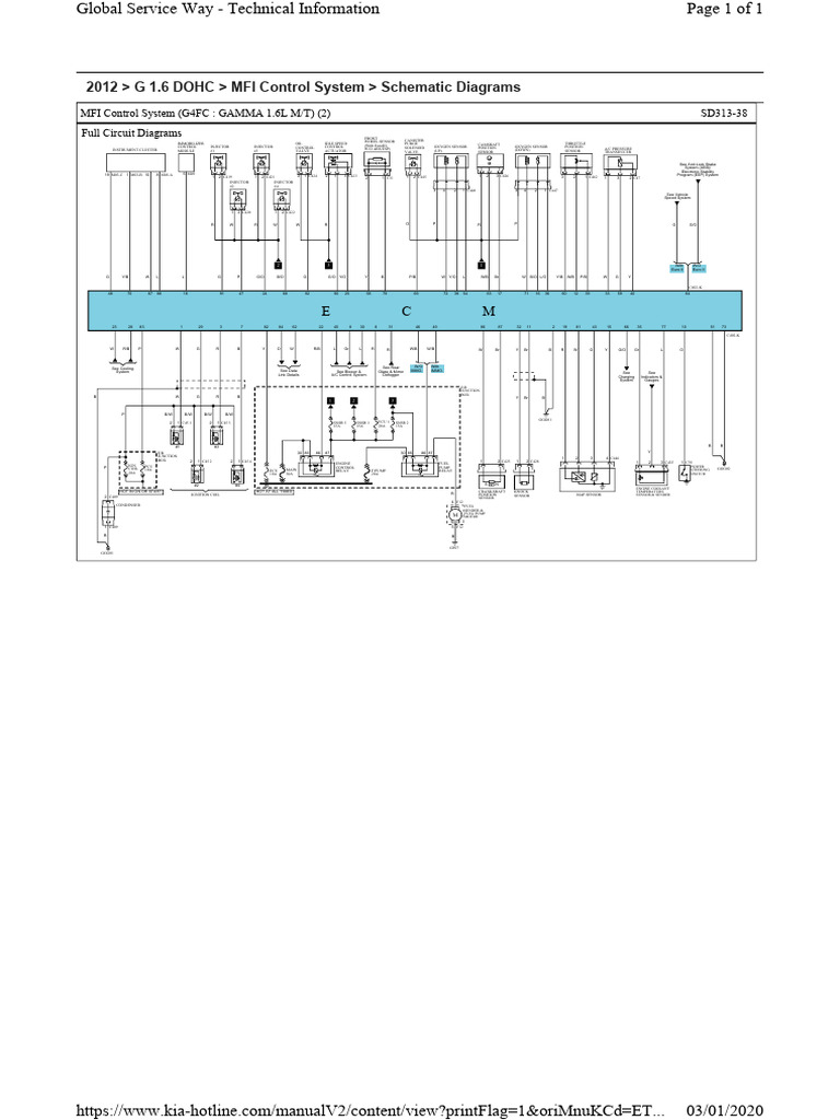 MFI Control System Diagrams for G4FC | PDF | Anti Lock Braking System ...