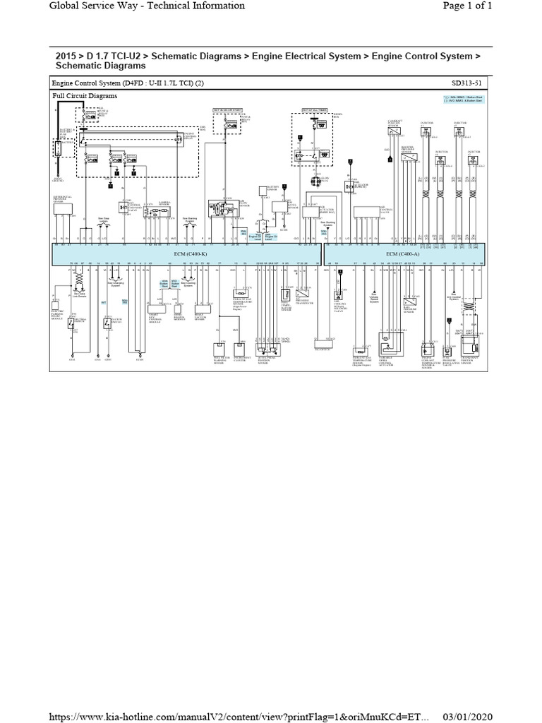2015 Carens - D 1.7-Tci-U2-Diagram | PDF | Mechanical Engineering | Engines