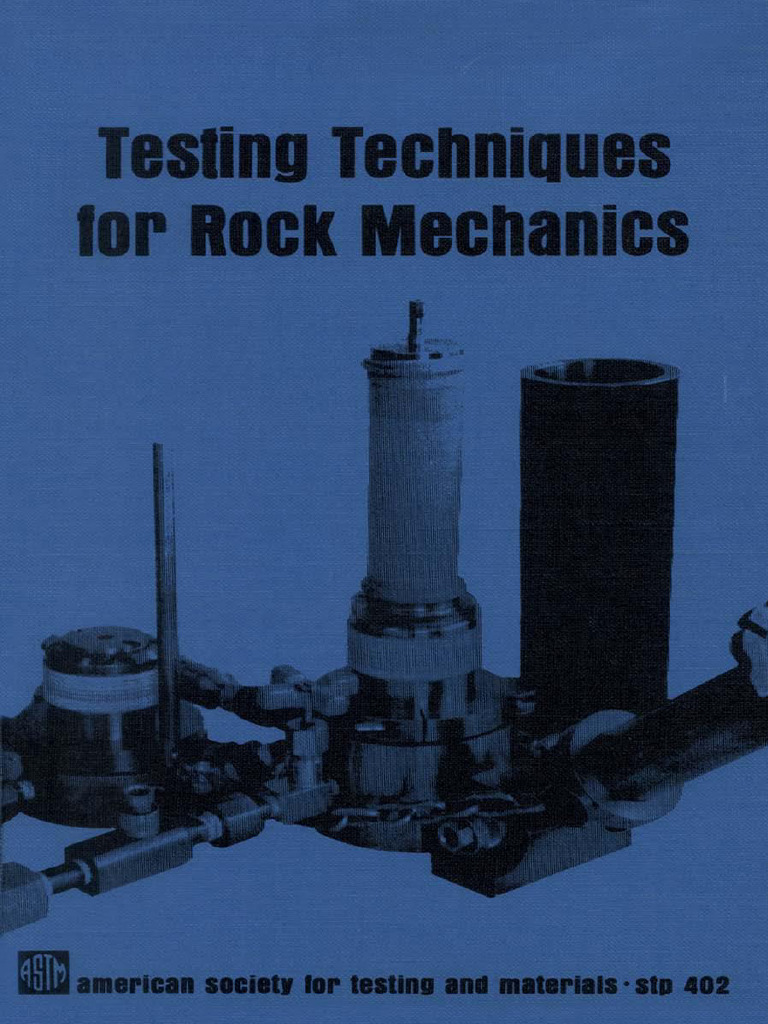 STP402-EB.22497 Testing Techniques For Rock Mechanics | PDF | Porosity ...