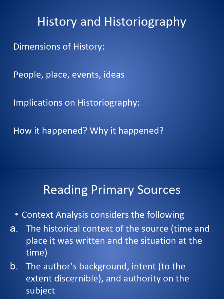 Reading Primary Sources | PDF | Social Science | History