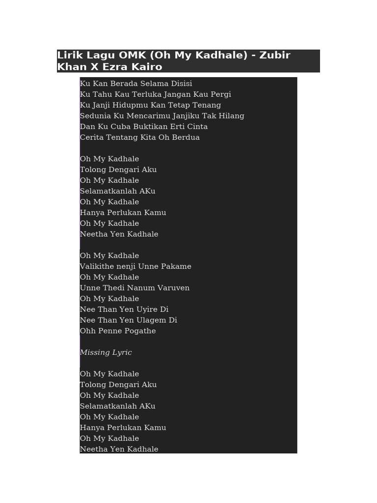 Lirik Lagu OMK | PDF