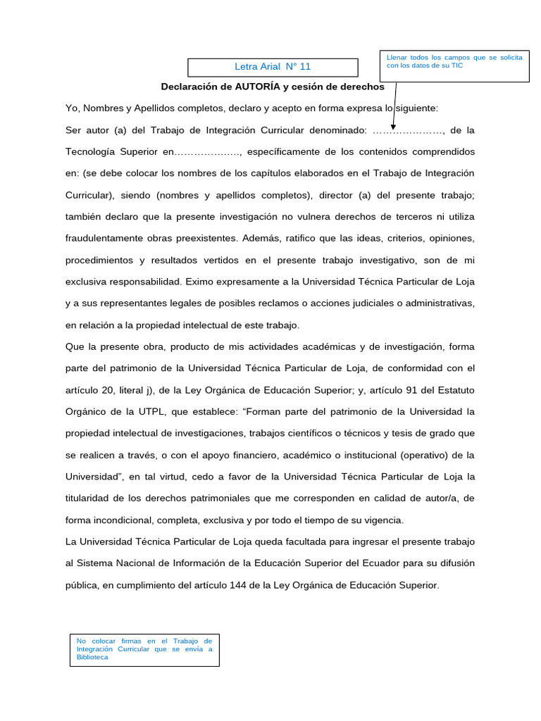 Cesionderechos Utpl | PDF | Justicia | Crimen y violencia