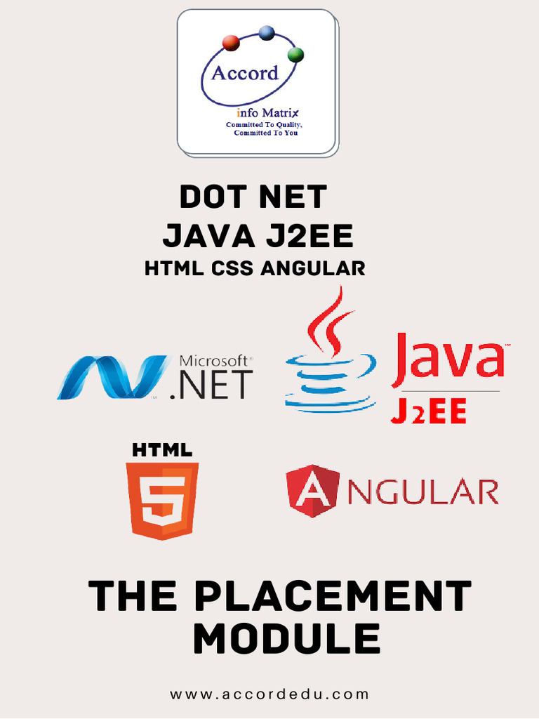 Dot Net Java J2ee FS Placement Module | PDF