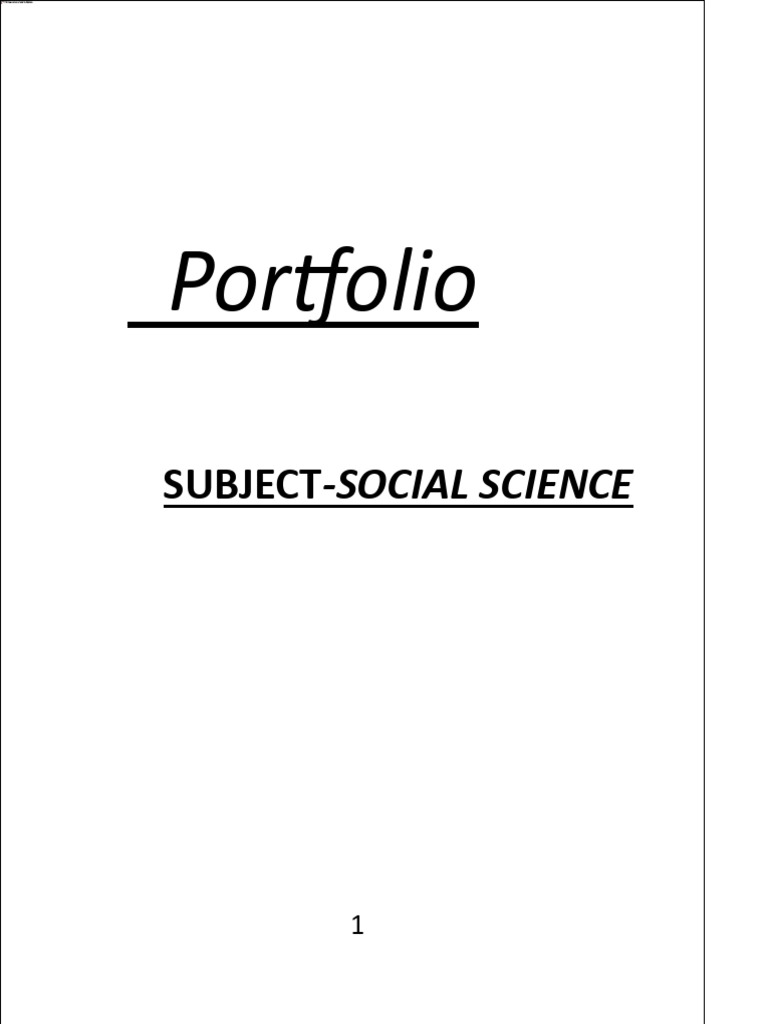Portfolio - SST | PDF | Home & Garden