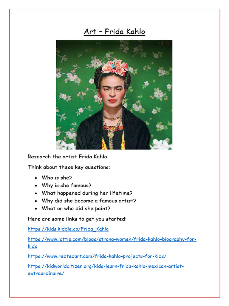 Research Frida Kahlo | PDF