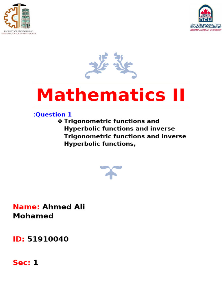 Final project | PDF | Trigonometric Functions | Triangle