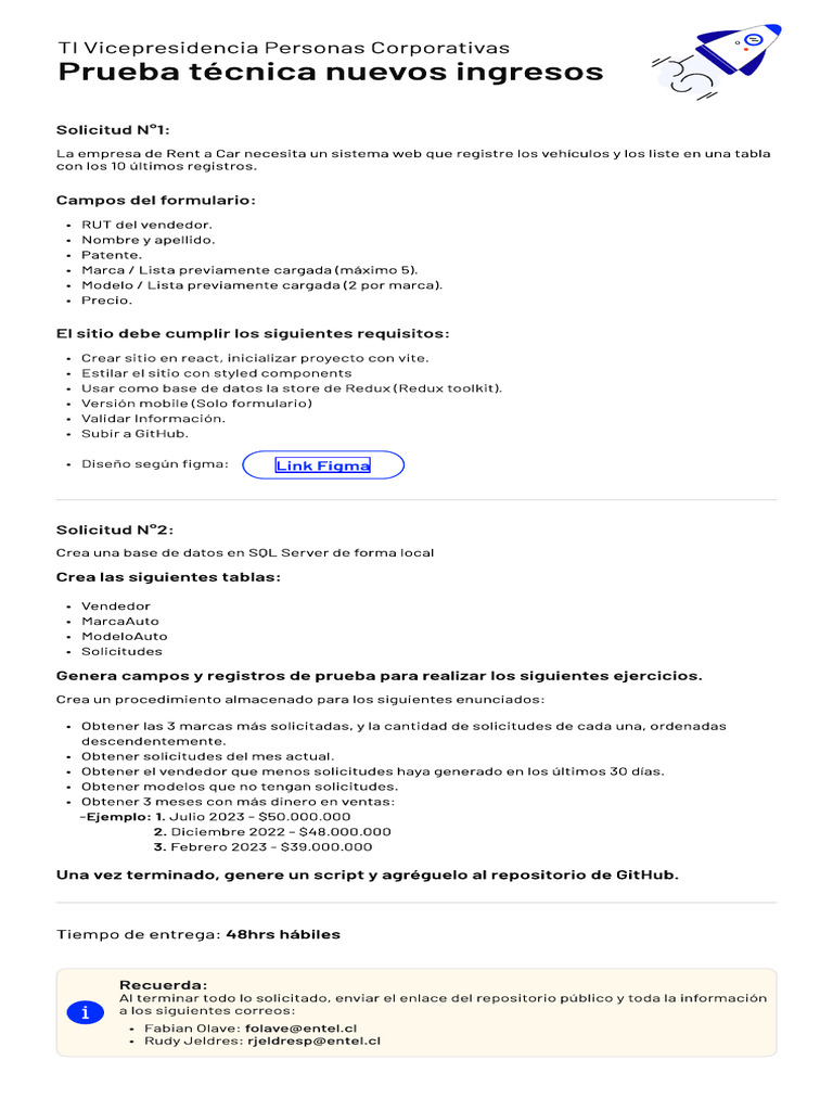 Prueba Tecnica - Nuevos Ingresos | PDF