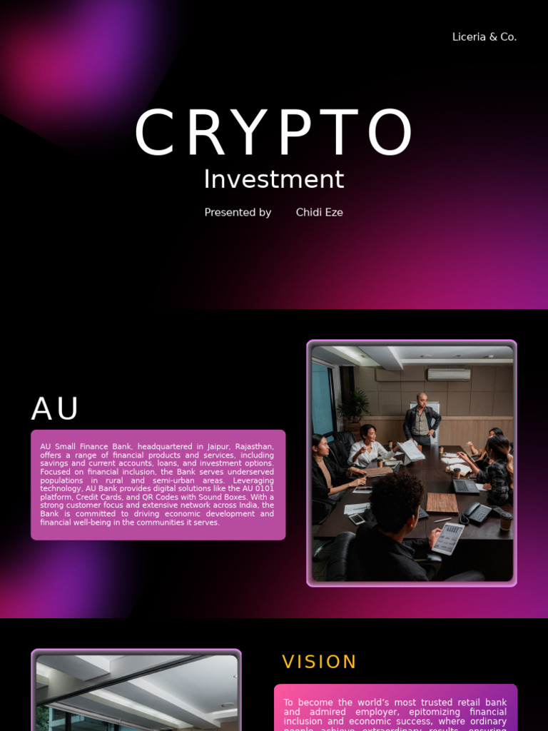 Black and Yellow Modern Cryptocurrency Presentation | PDF | Risk Management | Loans