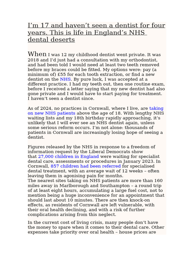 ARTICLE dentist | PDF | Cost Of Living | Dentist