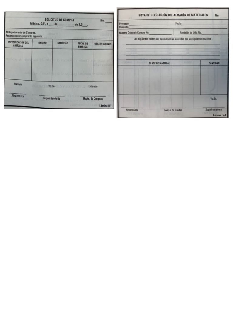 Formatos de Control | PDF