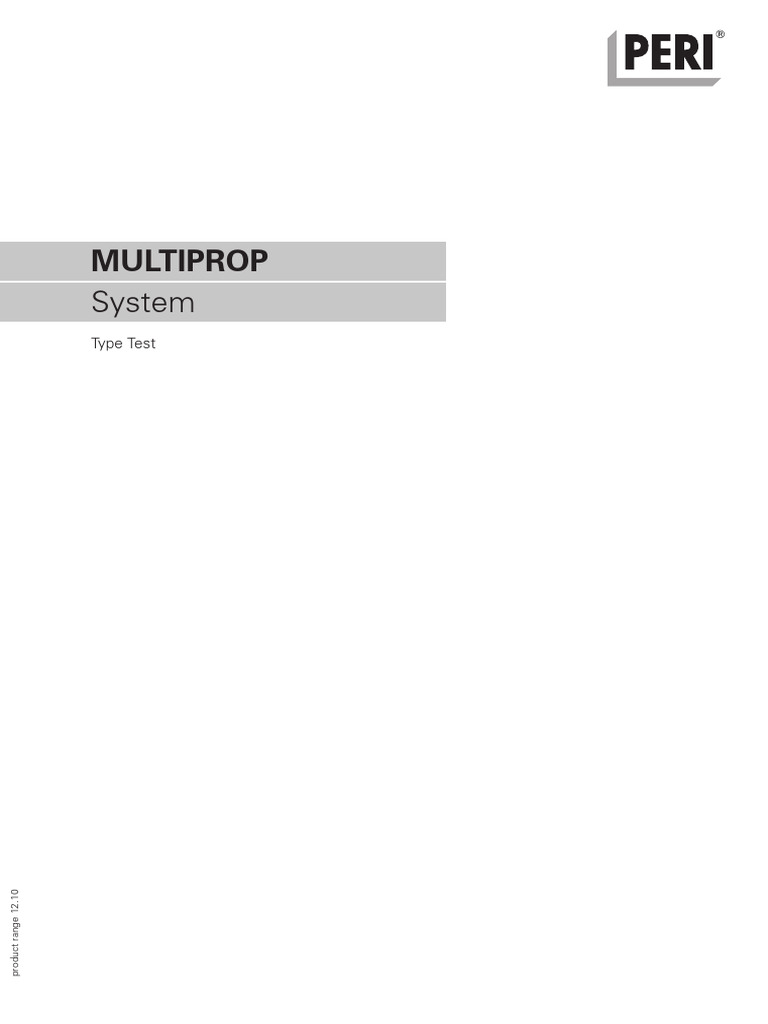 Multiprop Datasheets | PDF | Scaffolding | Civil Engineering