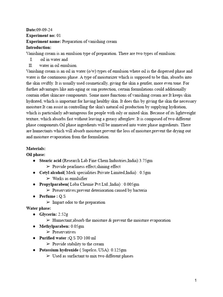 Cosmetology Lab Report | PDF | Shampoo | Ethanol