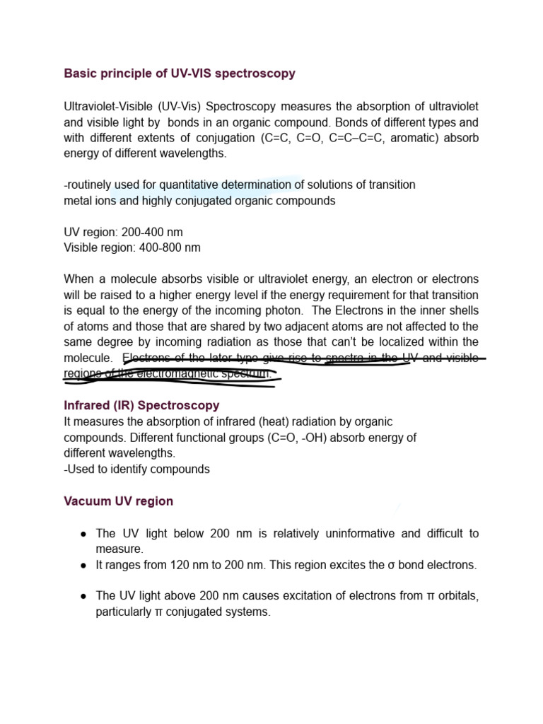 Analysis Mid | PDF | Ultraviolet–Visible Spectroscopy | Chromophore