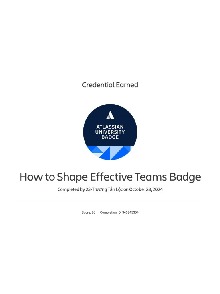 How To Shape Effective Teams Badge | PDF