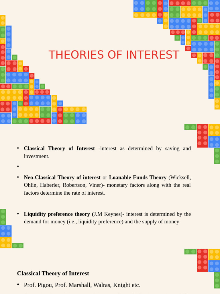 Classical Theory of Interest | PDF | Interest | Demand