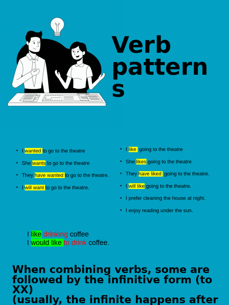Verb Patterns: Infinitive vs. Gerund | PDF