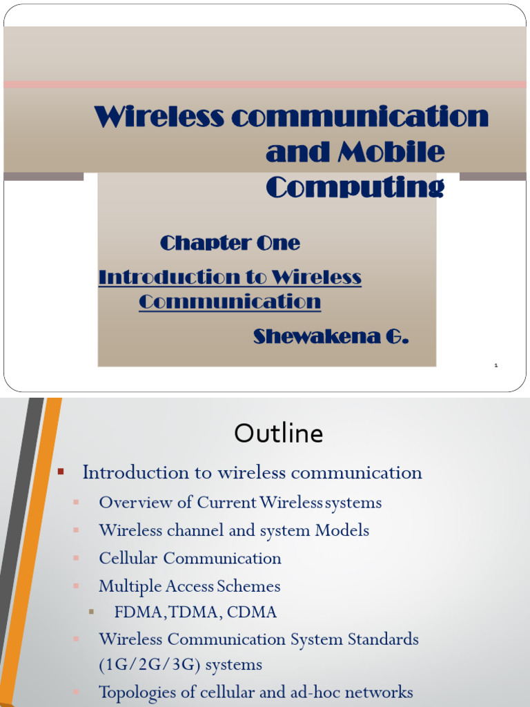 ch-1 pdf | PDF | Channel Access Method | Cellular Network