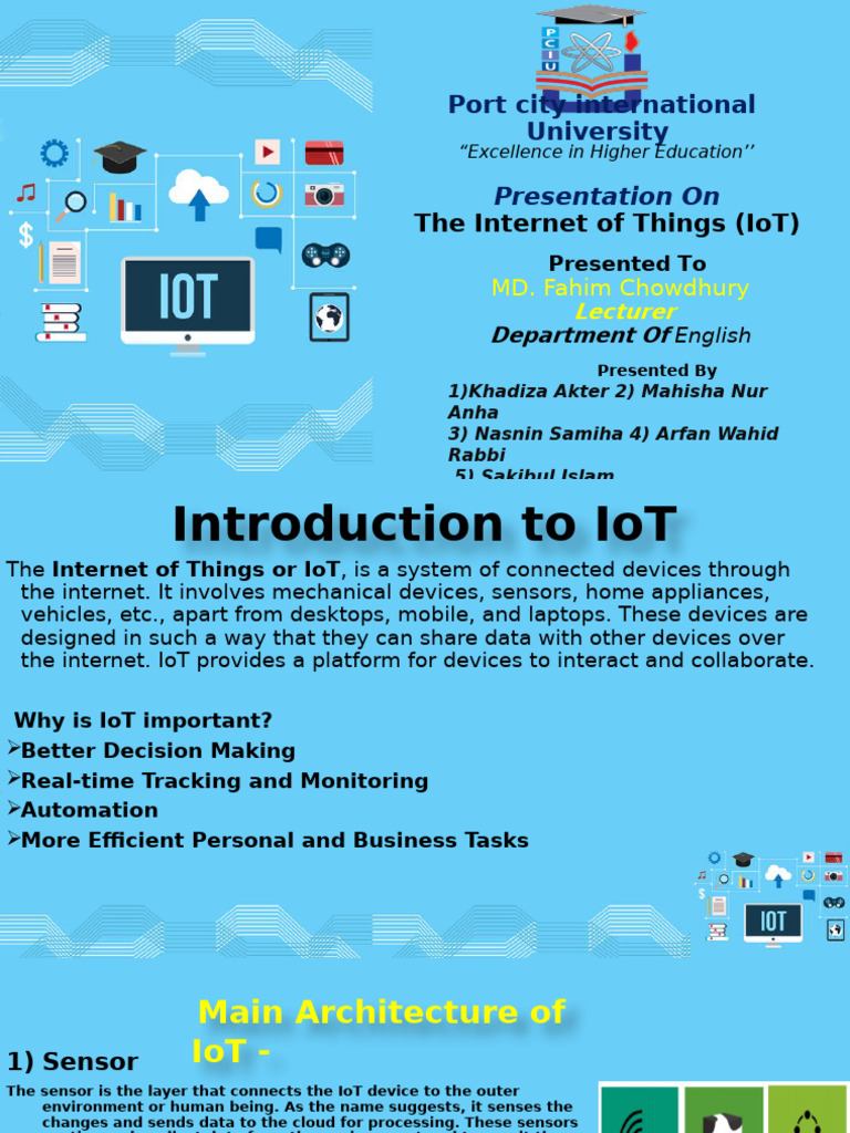 The Internet of Things (IoT) | PDF | Internet Of Things | Home Automation