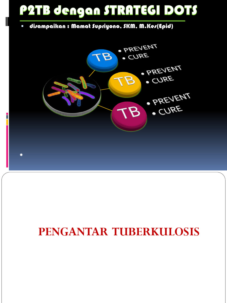 Tatalaksana TB Dengan Strategi DOTS DIK PRWT BDN | PDF