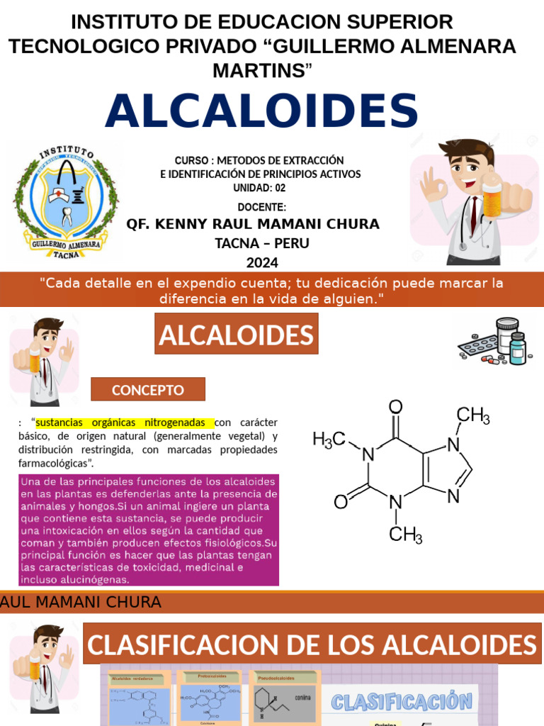 Alcaloides 1 | PDF | Alcaloide | Farmacología