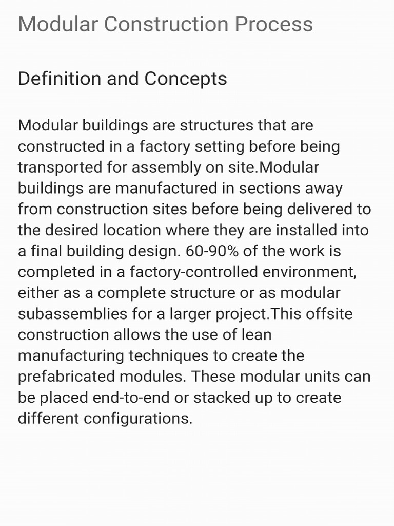 Construction Process | PDF