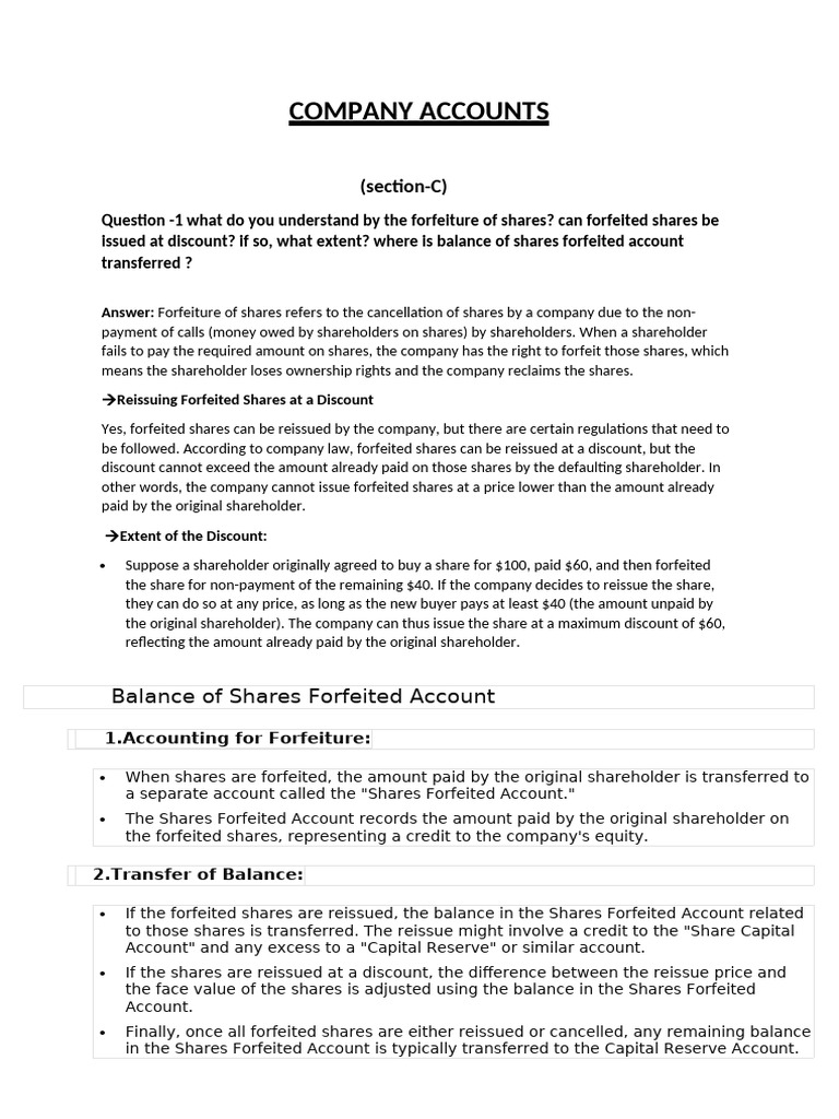 Company Account | PDF | Dividend | Consolidation (Business)