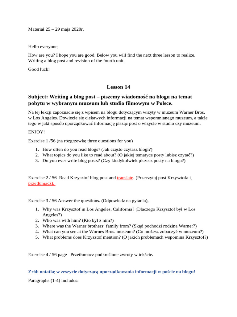 Lesson 14 15 16 I TR 4 | PDF