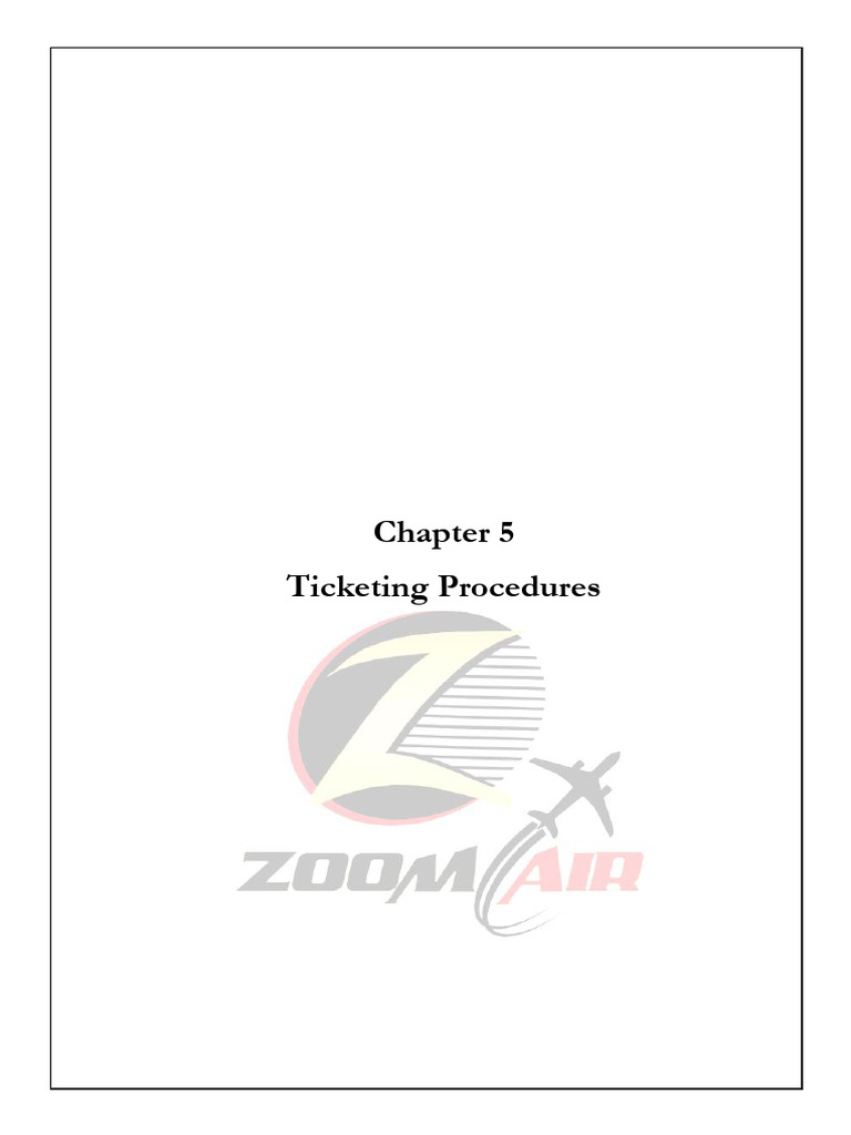 Ticketing Procedures | PDF