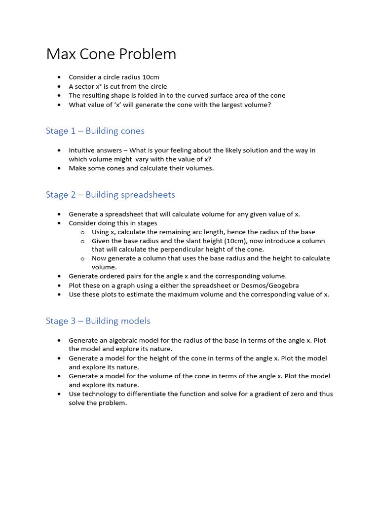 S8 Max Cone Problem | PDF