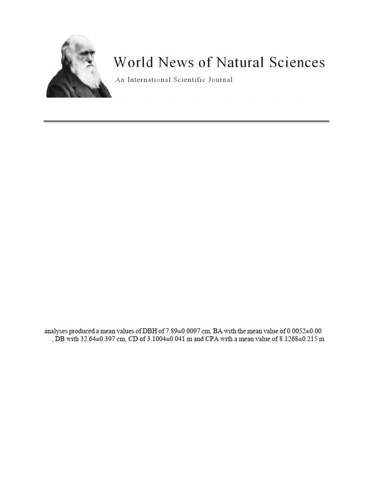 Individual Tree Basal Area Equation | PDF | Errors And Residuals ...