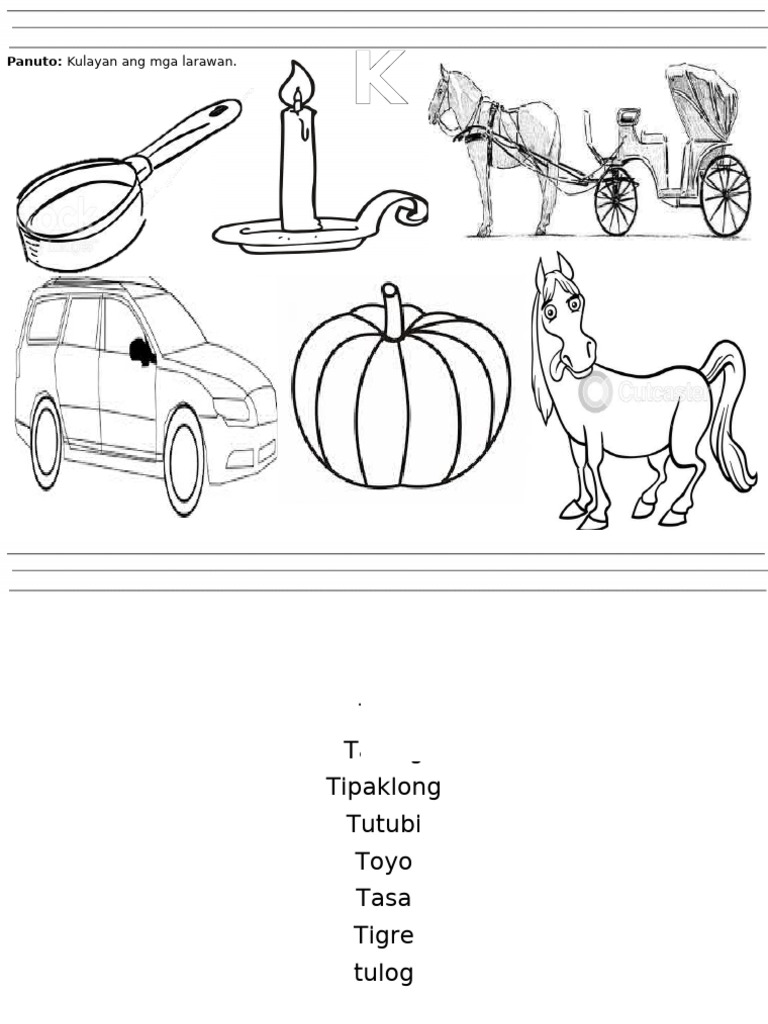 Letter KK Coloring | PDF