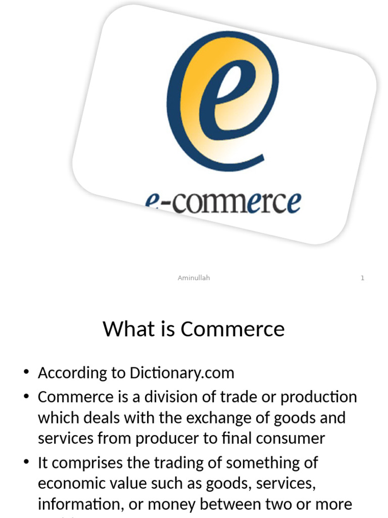 E-commerce | PDF | E Commerce | Business Process