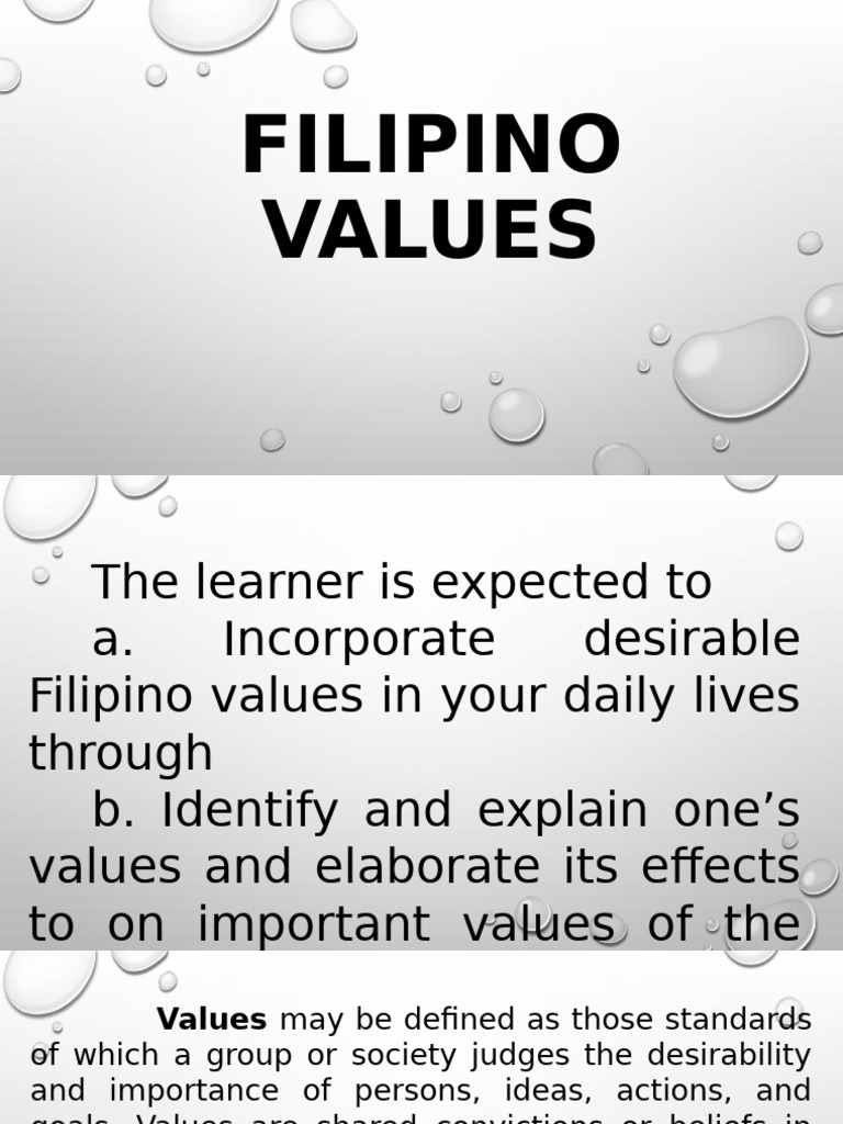 Understanding Filipino Values and Traits | PDF | Philippines | Psychology