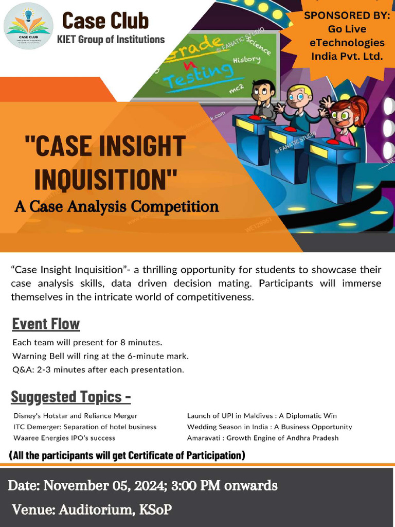 Case Club- Case Insight Inquisition | PDF
