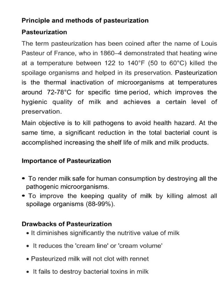 Pasteurization | PDF