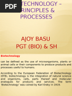 BIOTECHNOLOGY Principles & Processes | PDF | Plasmid | Restriction Enzyme