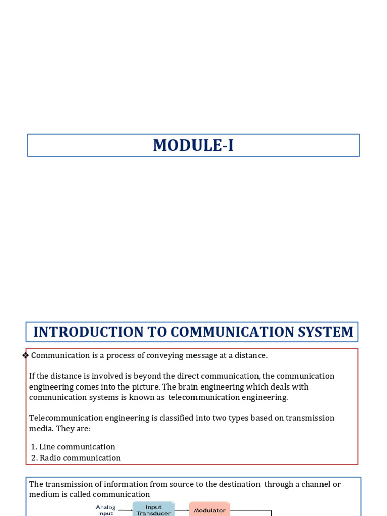 CS Module 1 | PDF | Frequency Modulation | Modulation