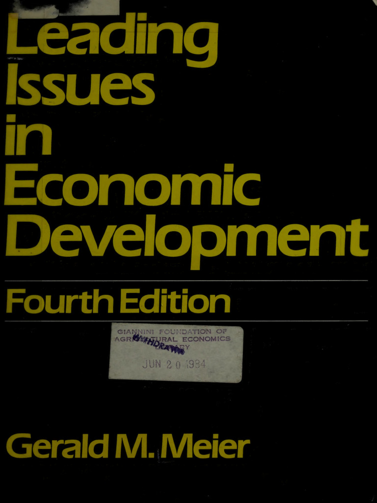 Leading Issues in Economic Development | PDF | United Nations ...
