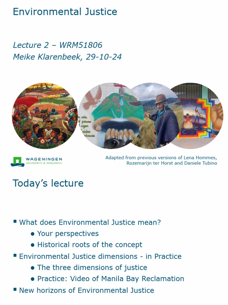 Lecture 2 - Environmental Justice | PDF | Justice | Crime & Violence