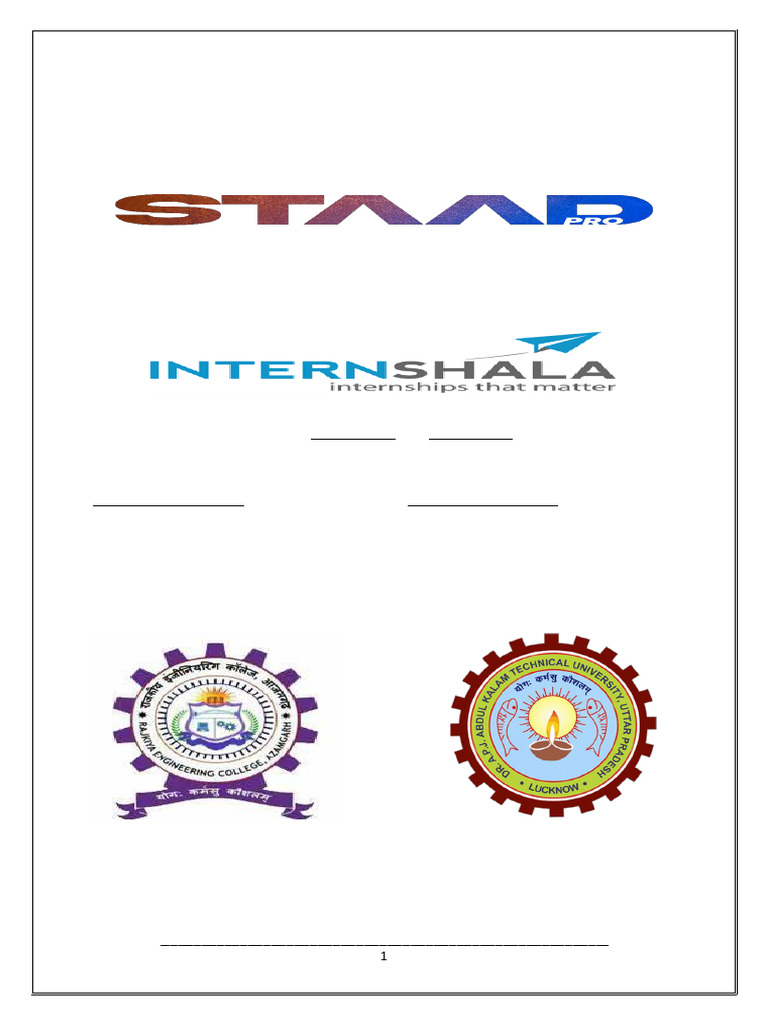 Navneet Yadav Staad Pro | PDF | Structural Load | Bending