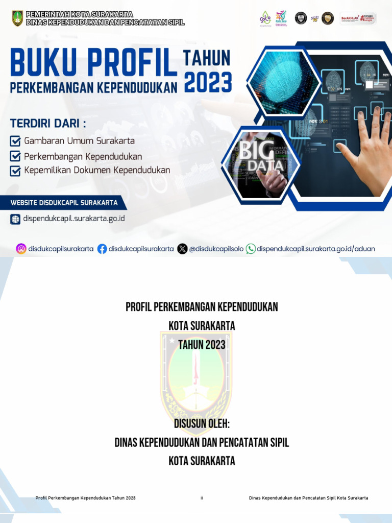 Profil Kependudukan Surakarta 2023 | PDF