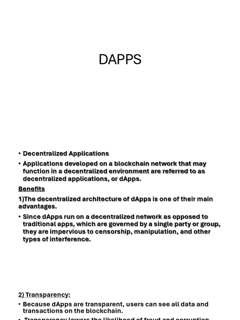 DAPPS | PDF | Computing | Information Technology