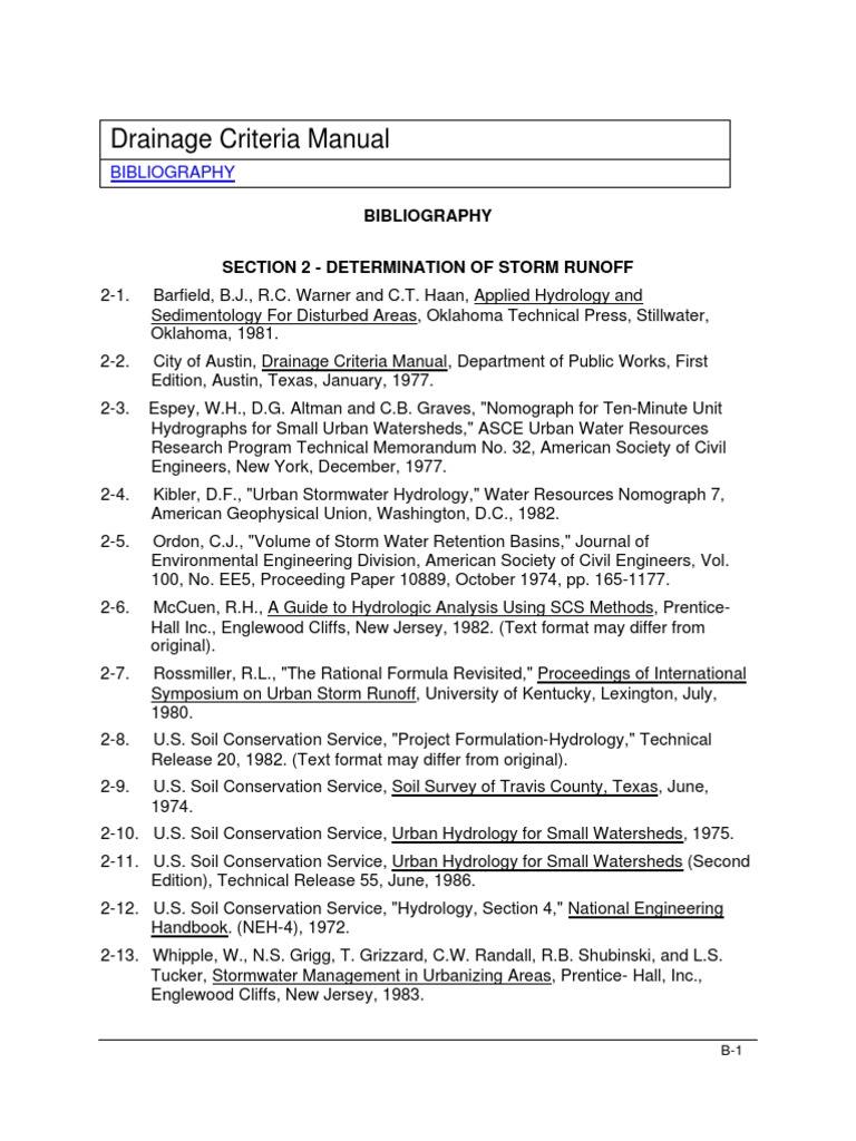 Drainage Criteria Manual | PDF | Storm Drain | Drainage Basin