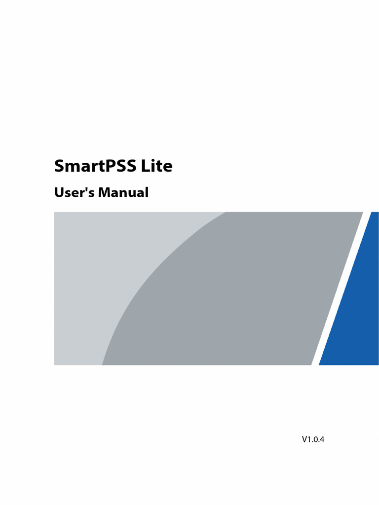 SmartPSS Lite User Guide | PDF | Password | Ip Address