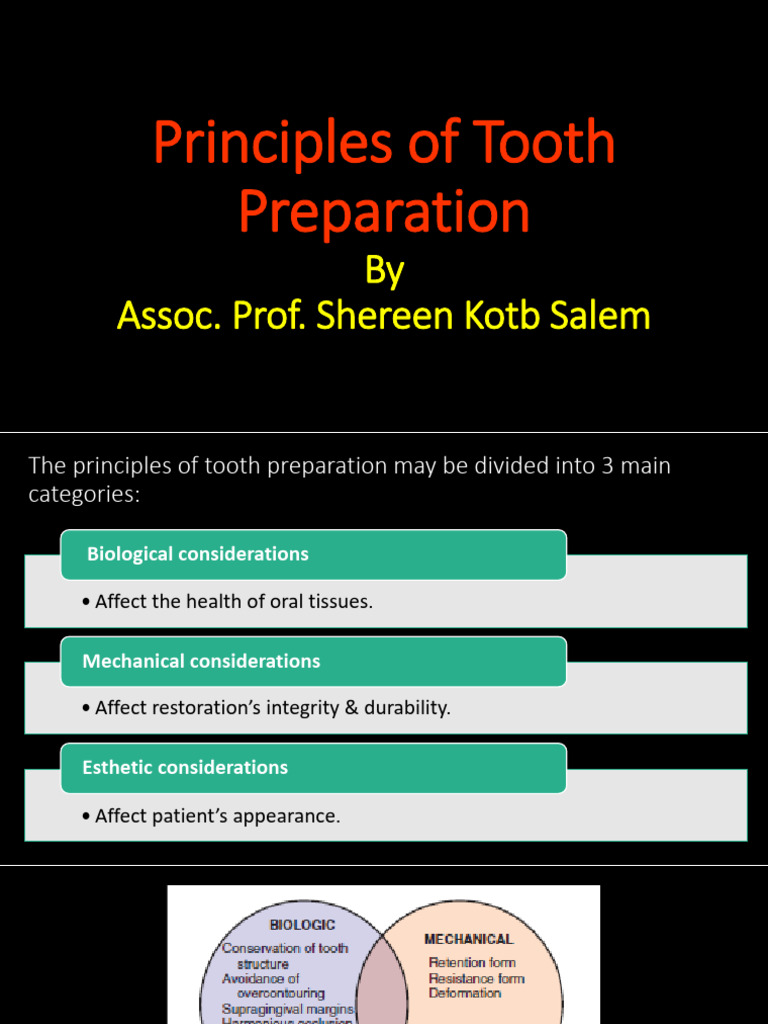 3 - Principles of Tooth Preparation in Fixed Prosthodontics | PDF ...