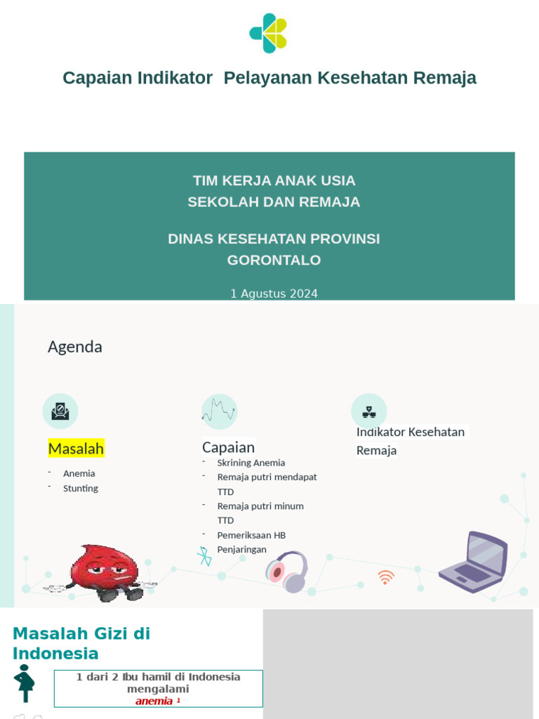 Capaian Indikator Pada Remaja Putri 1 Agustus 2024 | PDF