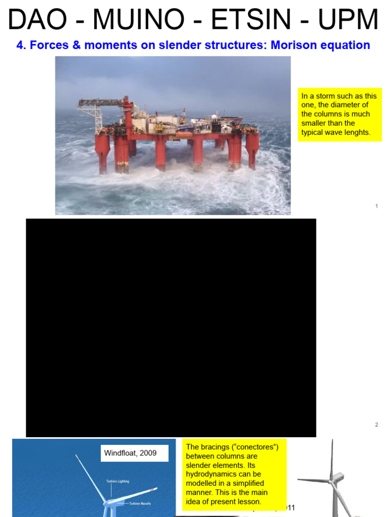 Dao Lesson 4 Slender Structures X Morison Approximation | PDF ...