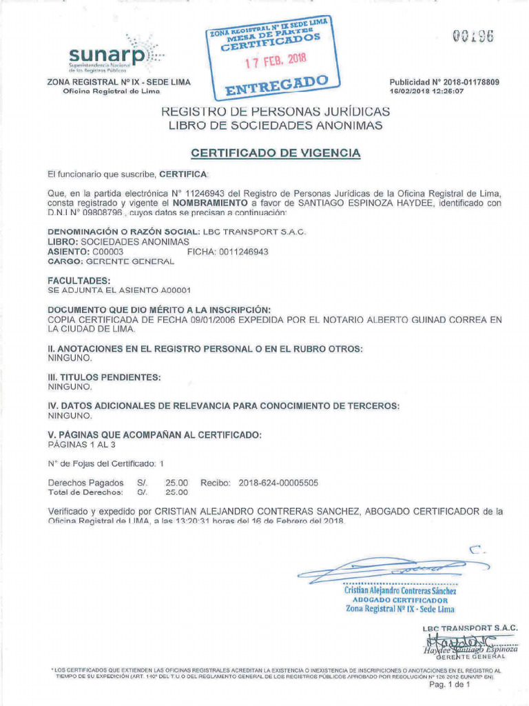 Vigencia Poder | PDF