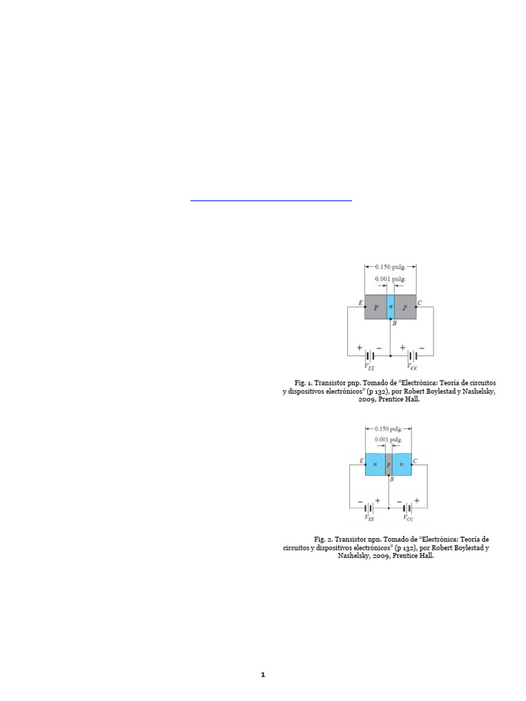 Funcionamiento de Transistores BJT | PDF | Transistor de unión bipolar | Transistor