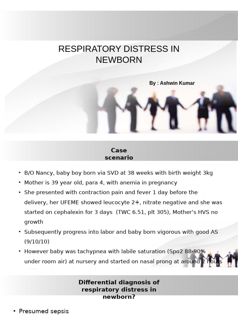 Respiratory Distress in Newborn Final | PDF | Respiratory Diseases ...